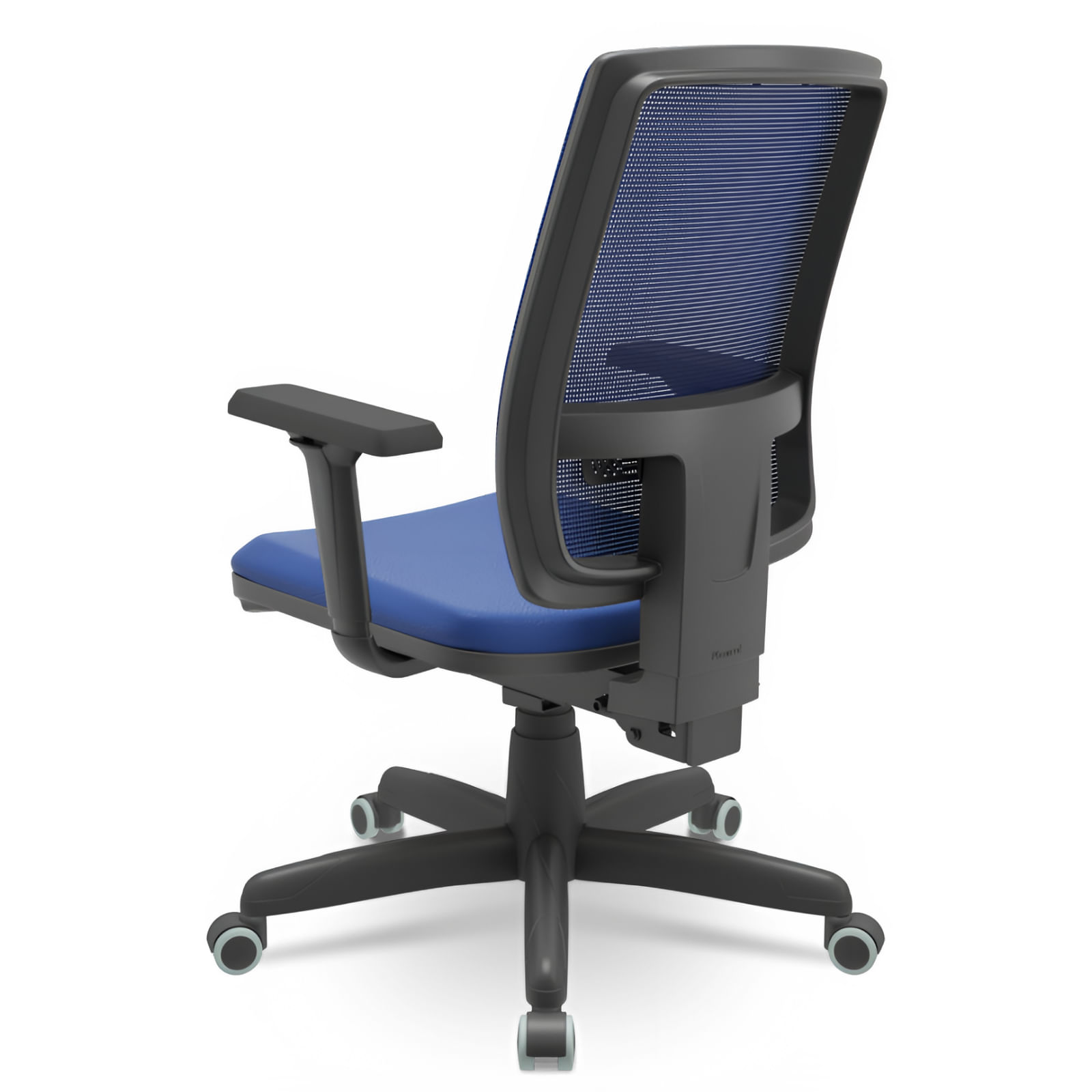 Cadeira Presidente Brizza Couro Azul Backplax - Plaxmetal - Acimaq ...